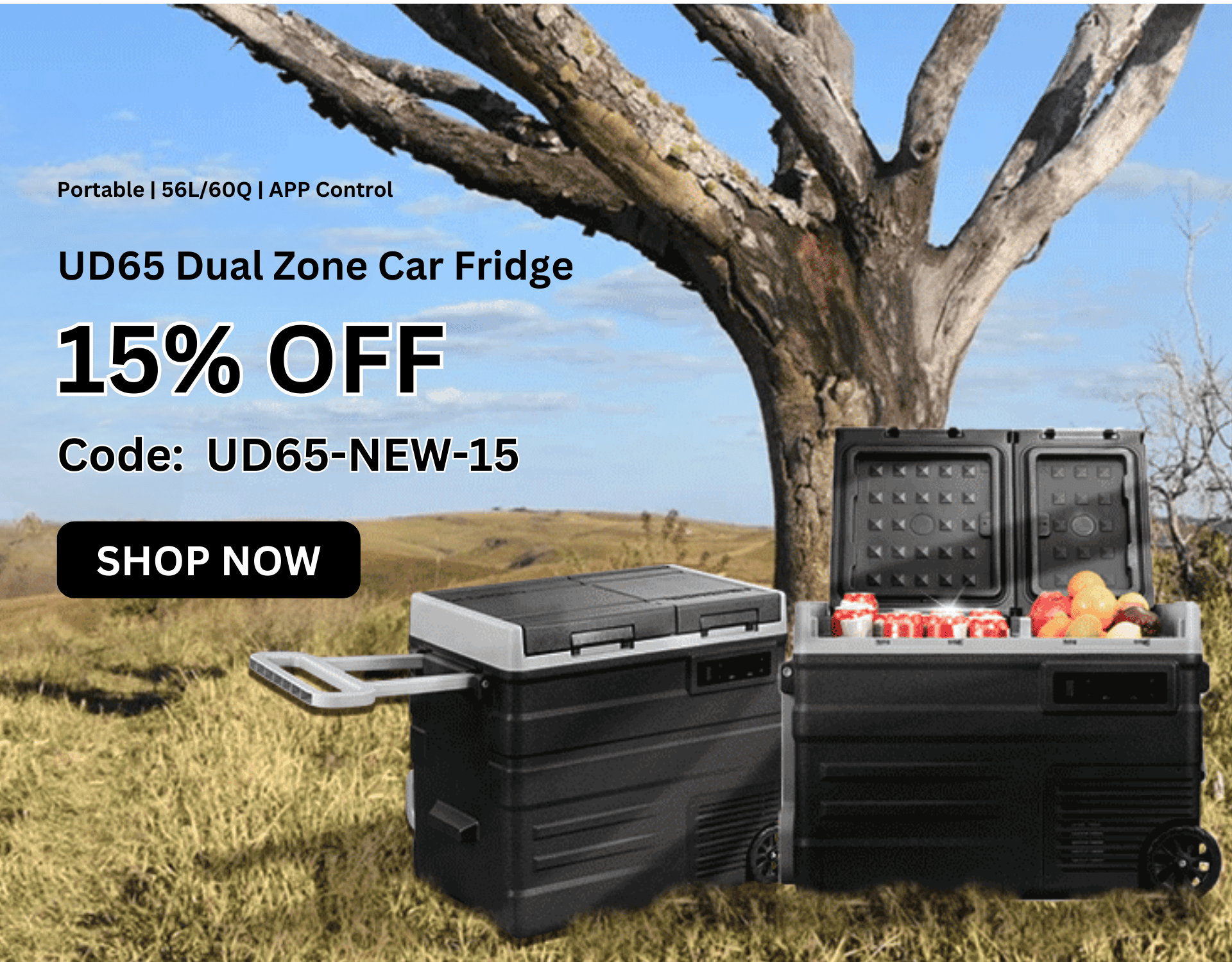 Alpicool Portable Car Fridge Store | 12V Vehicle Refrigerator Freezer