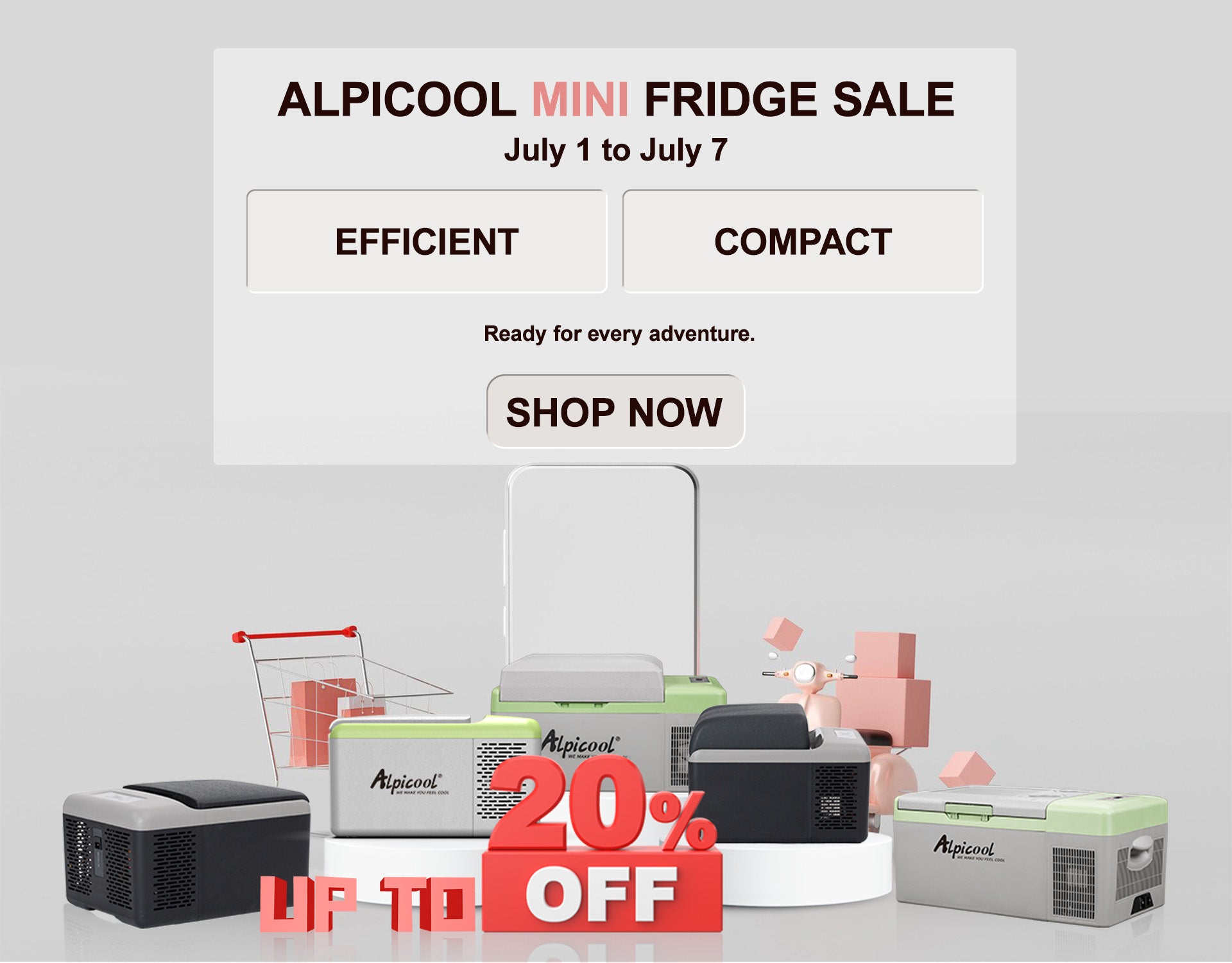 Alpicool Portable Car Fridge Store | 12V Vehicle Refrigerator Freezer