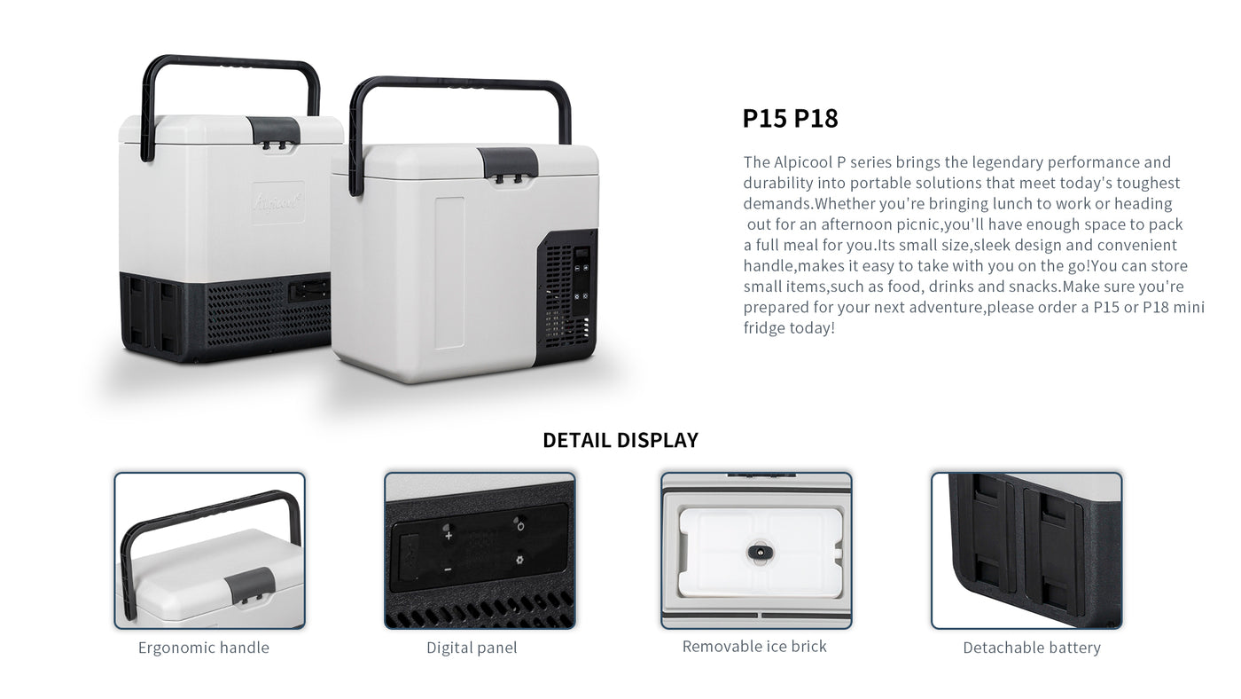 Alpicool P18 Portable Car Fridge
