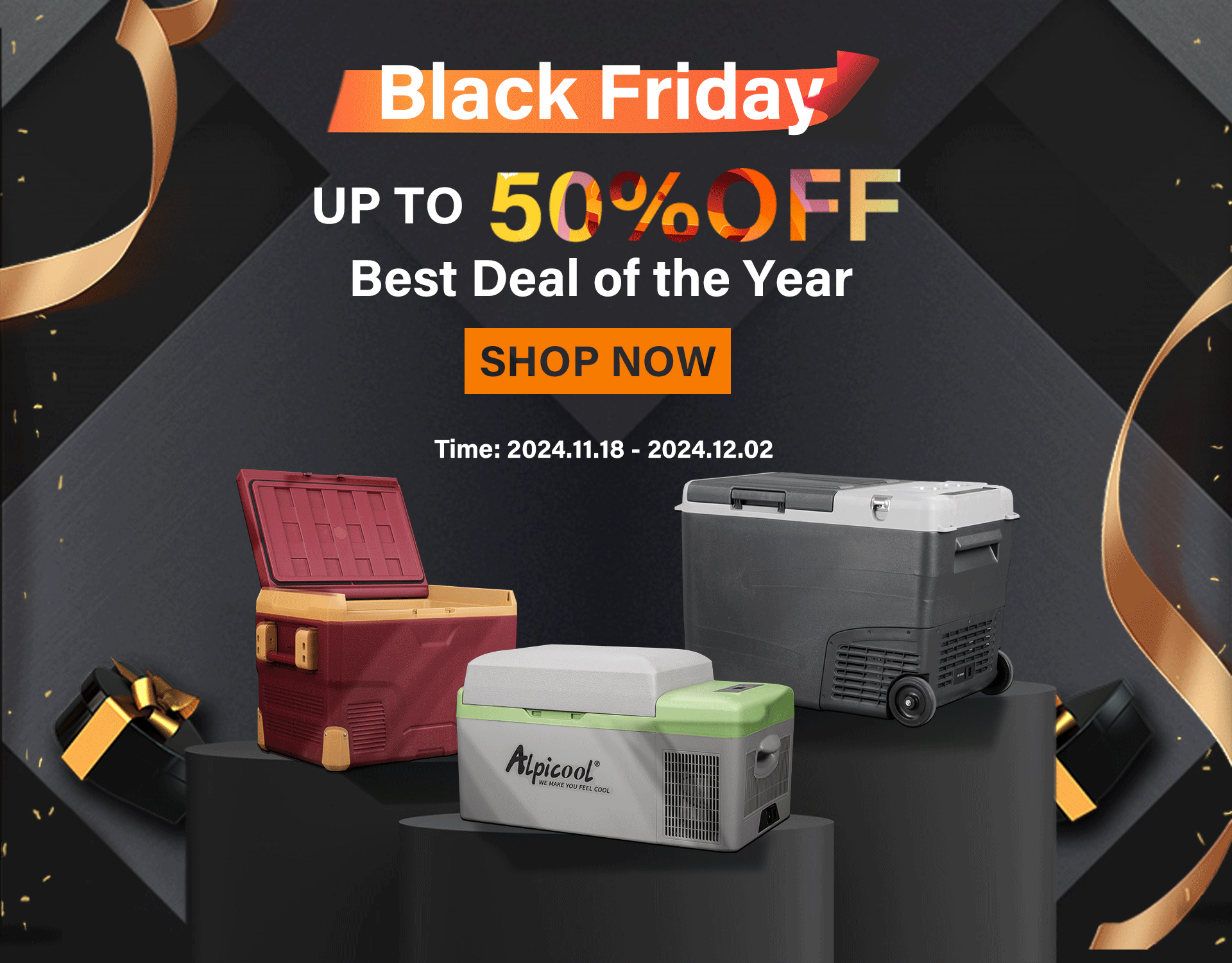 Alpicool Portable Car Fridge Store | 12V Vehicle Refrigerator Freezer