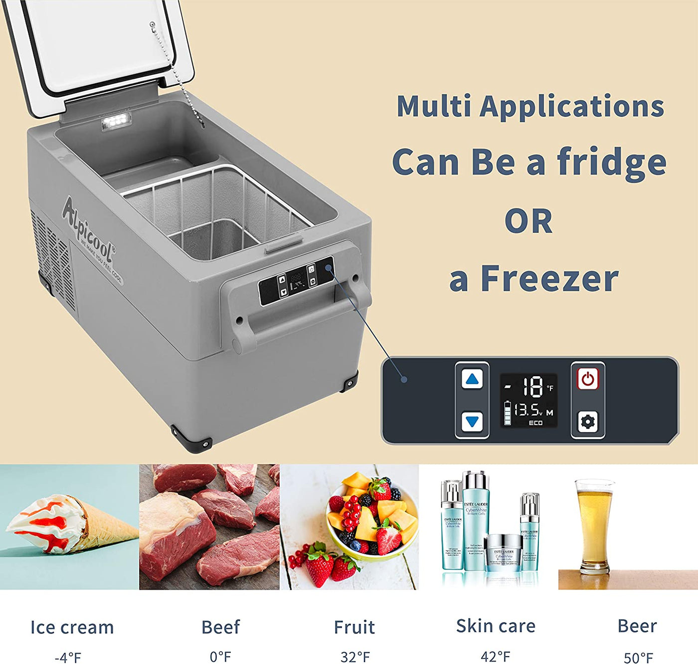 Alpicool CF35 Portable Car Fridge